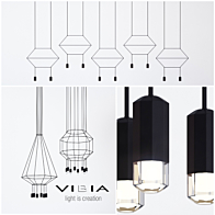 Vibia Wireflow 0299 - Pendant light - 3D model