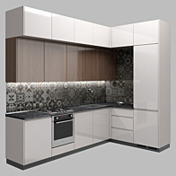 Corner Kitchen - Kitchen - 3D model
