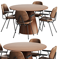 Kitchenette Wossner Salita - Table + Chair - 3D model