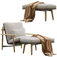 Armchair MINOTTI ATLAN - Arm chair - 3D model