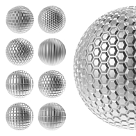 Embossed Sheets Set 007 - Metal - 3D model