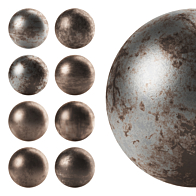 Scratch maps - Metal - 3D model