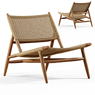 Chair of bamboo - Arm chair - 3D model
