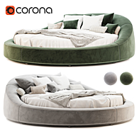 Round bed - Bed - 3D model