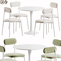 Kitchenette Wossner Salita - Table + Chair - 3D model