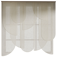 Layered Panel Curtain 02 - Curtain - 3D model