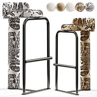 Fox Bar Stool Dedar - Chair - 3D model