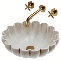 Vitruvit Shell Sink - Wash basin - 3D model