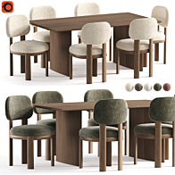 Edison Dining Chair and Branton Extendable Dining Table - Table + Chair ...
