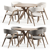 VIDA round dining table by davis furniture and Chair Nebula Tube ...