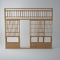 Japanese Shoji Door style 01 - Doors - 3D model