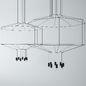 Vibia Wireflow 0299 - Pendant light - 3D model