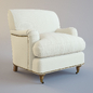 Chloe Club Arm Chair with custom upholstery - Arm chair - 3D model