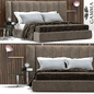 Bed Wind Night, Gamma Arredamenti - Bed - 3D model