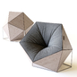 POLYGONAL CHAIR - Arm chair - 3D model