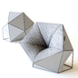 POLYGONAL CHAIR - Arm chair - 3D model