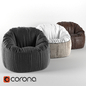 Soft_pouf_chair - Arm chair - 3D model