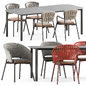 PIPER 030 table, PIPER 120, 221, 022, 122 by Roda - Table + Chair - 3D ...