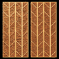 Ceiling diagonal wood thin branch beam n5 / Wooden ceiling made of thin ...