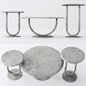 Concrete wire tables - Table - 3D model