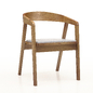 Solid wood dining chair - Chair - 3D model