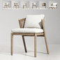 RH / MALTA TEAK SIDE CHAIR - Chair - 3D model