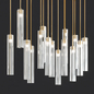 Eden Multi Spot Glass - Pendant light - 3D model
