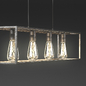 Furnwise - Industrial 4L Ceiling Light Winston - Pendant light - 3D model