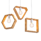 Geometric Hanging Wooden Lights - Pendant light - 3D model