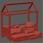 Lodge Bed Nature Kid Maya - Bed - 3D model