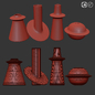 Morandi vases - Vase - 3D model