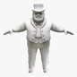 Character "Mr" (without rigging) - Creature - 3D model