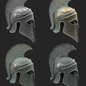 Ancient Greek Helmet - Weapon - 3D model