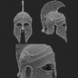 Ancient Greek Helmet - Weapon - 3D model