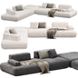 Yoko Sofa by Castello Lagravinese Studio, sofas - Sofa - 3D model