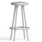 OVO Bar Stool Upholstered - Chair - 3D model