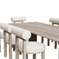 Mezzo dinner set - Table + Chair - 3D model
