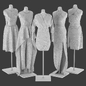 Mannequin Set Vol.001 - Clothes - 3D model