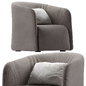 Logos Armchair By Natuzzi - Arm chair - 3D model