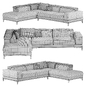 Oblo Sofa by Natuzzi - Sofa - 3D model