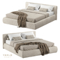 OM Bed BUMP with bed linen from TEPLO CNCPT - Bed - 3D model