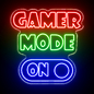 Gamer Mode On Neon Sign - Neon - 3D model