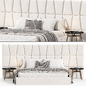 Double bed Trapezium - Bed - 3D model