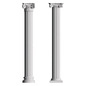 Column No. 31 and Column No. 33 - Decorative plaster - 3D model