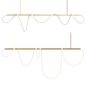 Flexible Linear Curve Chandelier - Pendant light - 3D model
