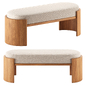 HUG Bench by Parla - Other soft seating - 3D model