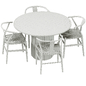 Giselda table Uish chair - Table + Chair - 3D model