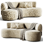 Lek Banquette Sofa - Sofa - 3D model