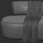 Lek Banquette Sofa - Sofa - 3D model