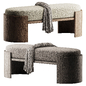 Parla Hug Bench - Other soft seating - 3D model